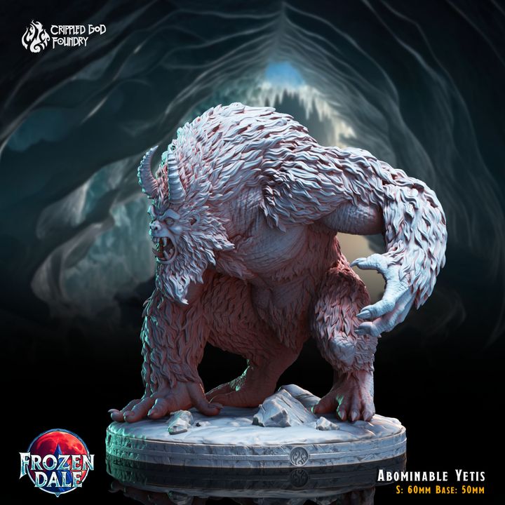3D Printable Abominable Yetis by Crippled God Foundry