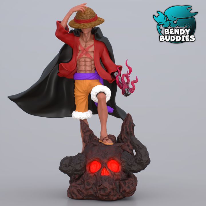 3D Printable Luffy Pirate Emperor / Anime Corsair / Manga Ship Master ...