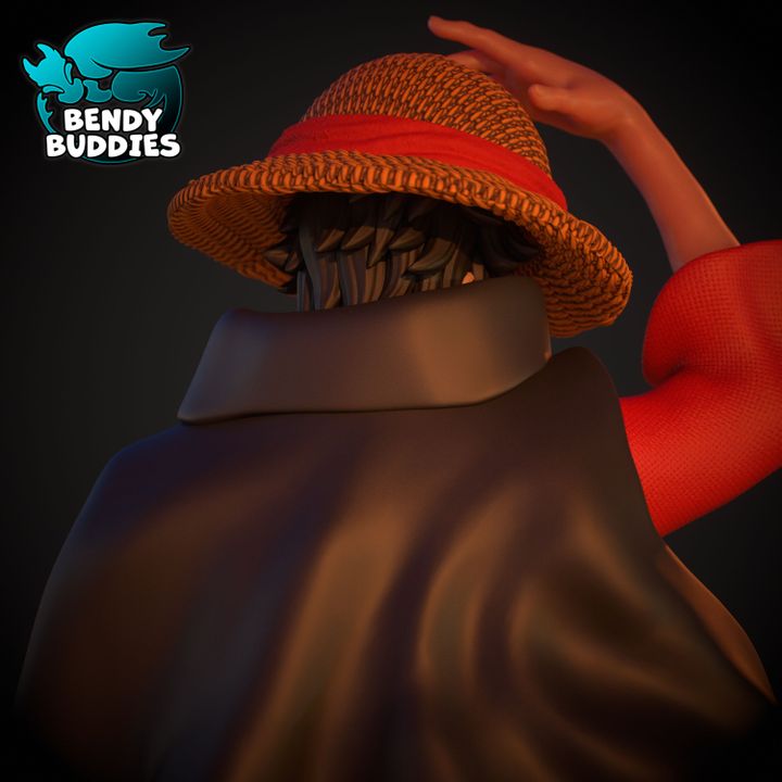 3D Printable Luffy Pirate Emperor / Anime Corsair / Manga Ship Master ...