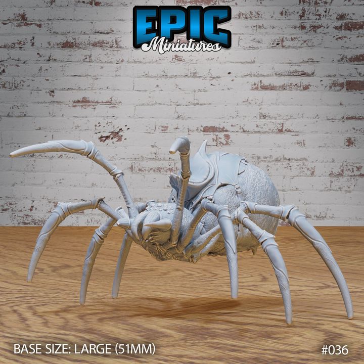 3D Printable Dark Elf Spider Rider Mount Set / Elven Arachnid Warrior ...