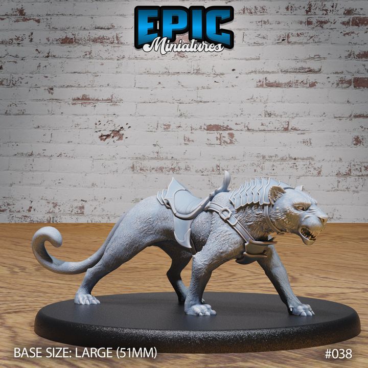 3D Printable Black Panther Mount / Classic Forest Monster / Big Cat ...