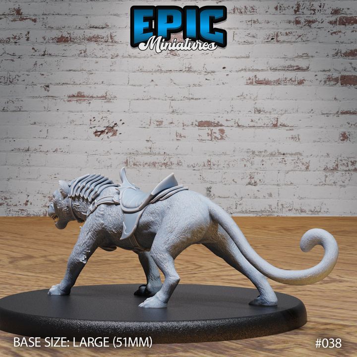 3D Printable Black Panther Mount / Classic Forest Monster / Big Cat ...