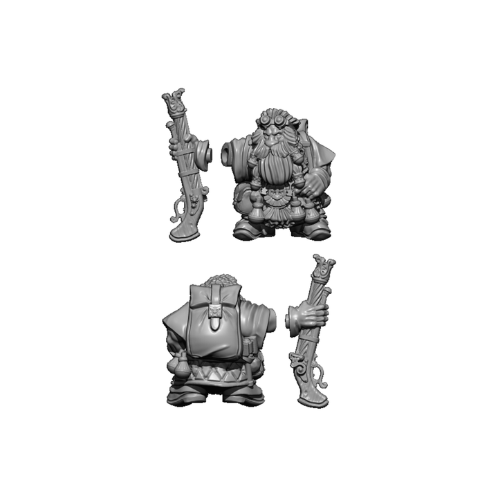 3D Printable Dwarf Engineer by MOMminiatures