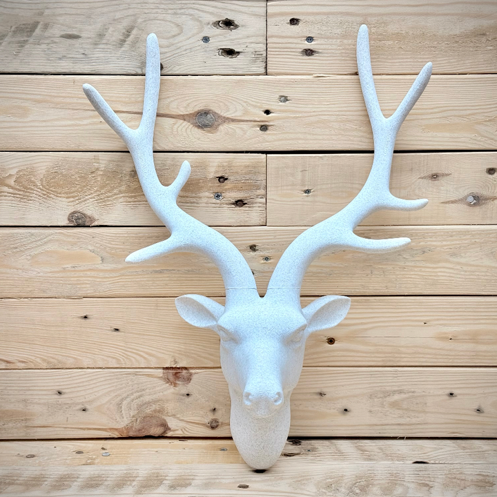 3D Printable Stag Head Busts - Wall Mounted by ENIQUE3D