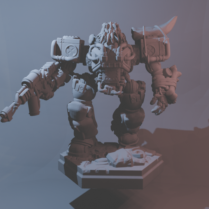 3D Printable LANCER GENGHIS - KAIJU KILLER by La voie du crane