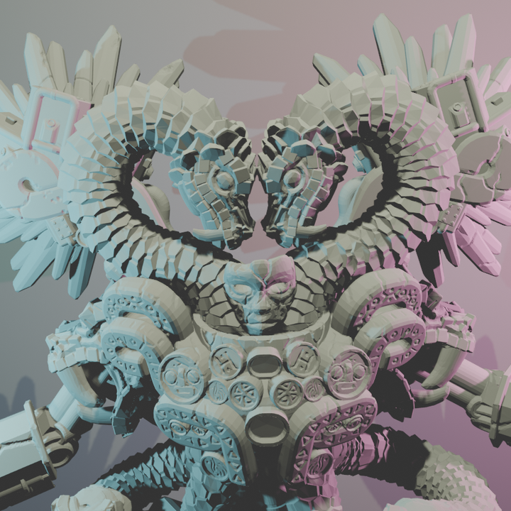 3D Printable LANCER MONARCH COATLICUE by La voie du crane