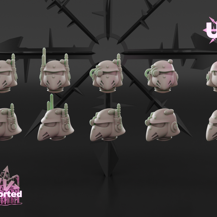 3D Printable Phobos Beak Helmets by UV minis