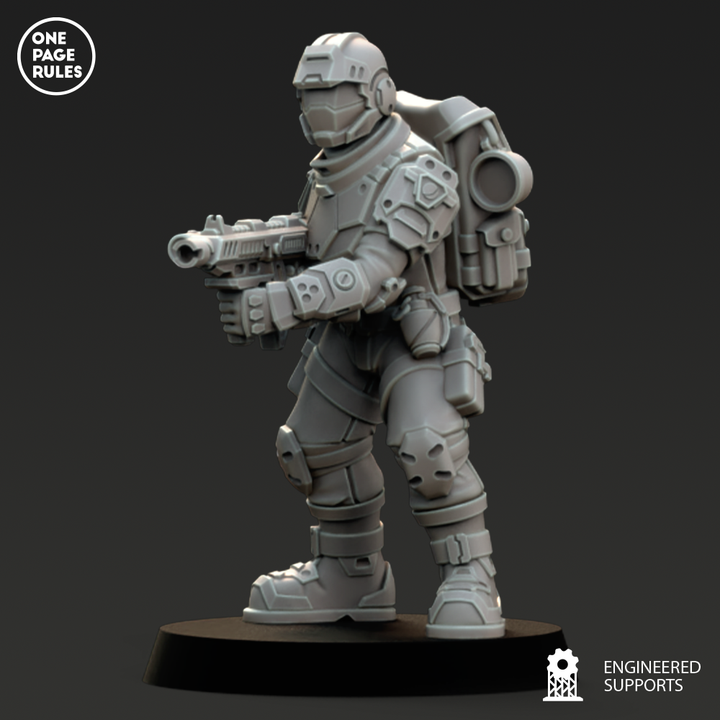 3D Printable HDF - Infantry - Free Preview by One Page Rules