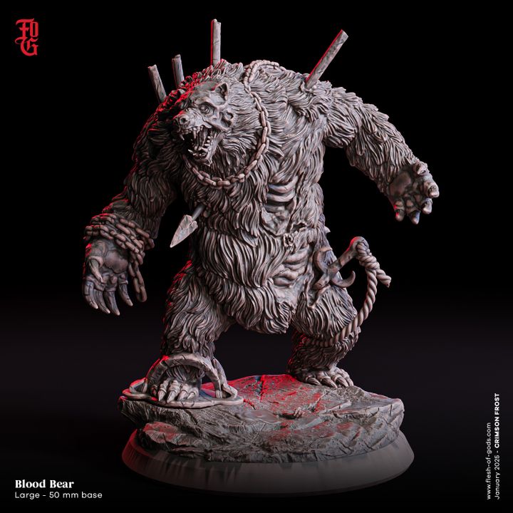 3D Printable Blood Bear by Flesh of Gods