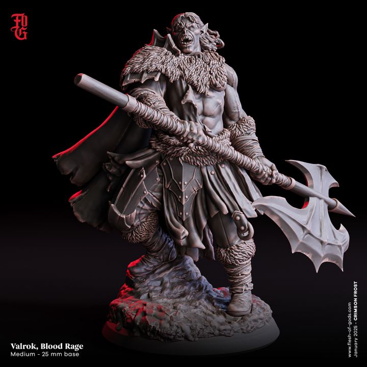 3D Printable Valrok, Blood Rage by Flesh of Gods