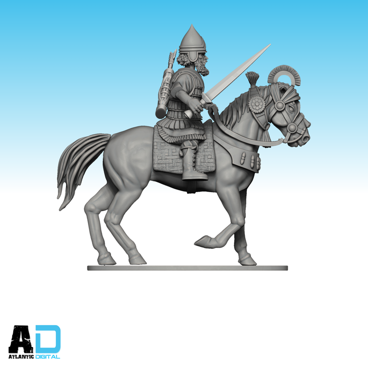 3D Printable Assyrian Armored Cavalry by Wargames Atlantic