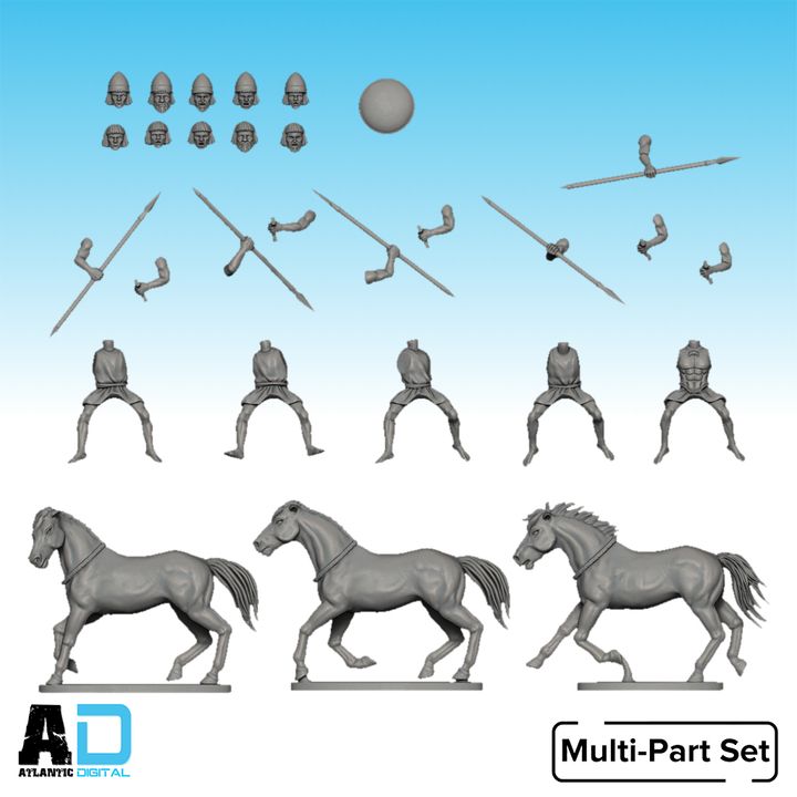 3D Printable Numidian Skirmisher Cavalry by Wargames Atlantic