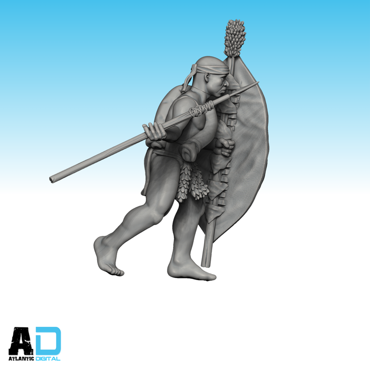 3D Printable Natal Native Contingent by Wargames Atlantic