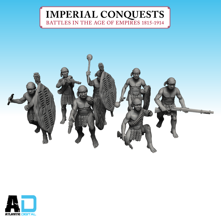 3D Printable Natal Native Contingent by Wargames Atlantic