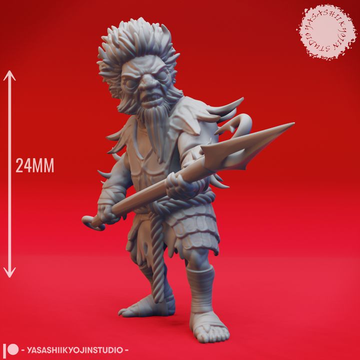 3D Printable Derro - Shortspear - Tabletop Miniature by Yasashii Kyojin ...