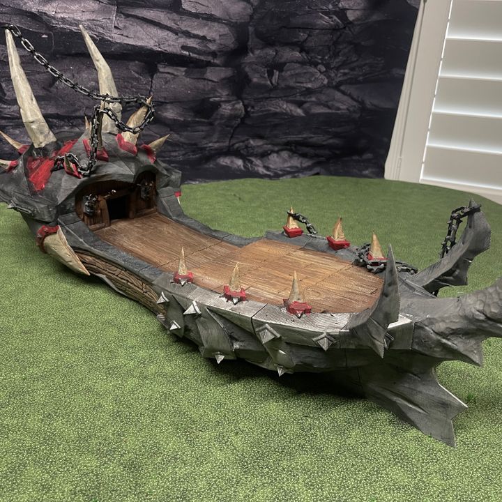 3D Printable Orc Ship by RFIPRINTS
