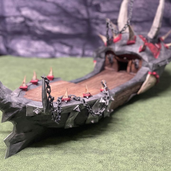 3D Printable Orc Ship by RFIPRINTS