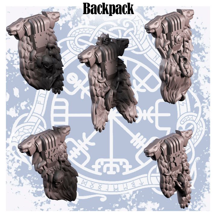 3D Printable Wolf Scout Backpacks by Sergeant Hammer