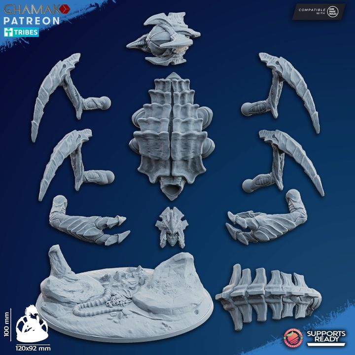 3D Printable Plasmatic Scorpid by Ghamak