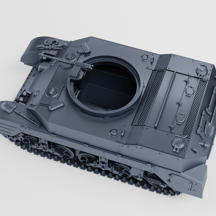 3D Printable Stuart Mark VI Kangaroo (US, WW2) by Wargame3d