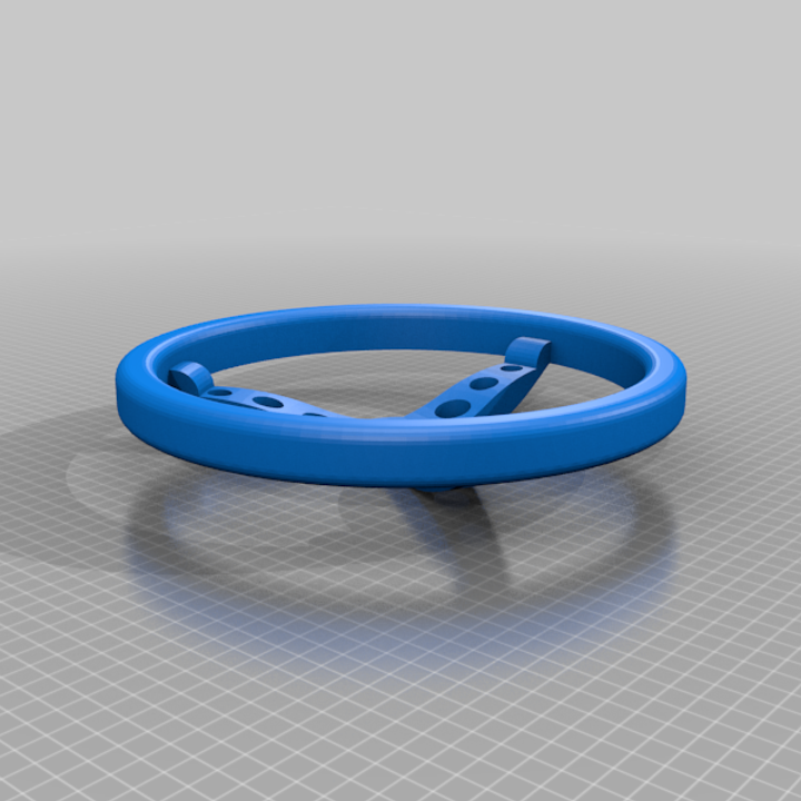 3D Printable Steering Wheel Display by Elian Briceno