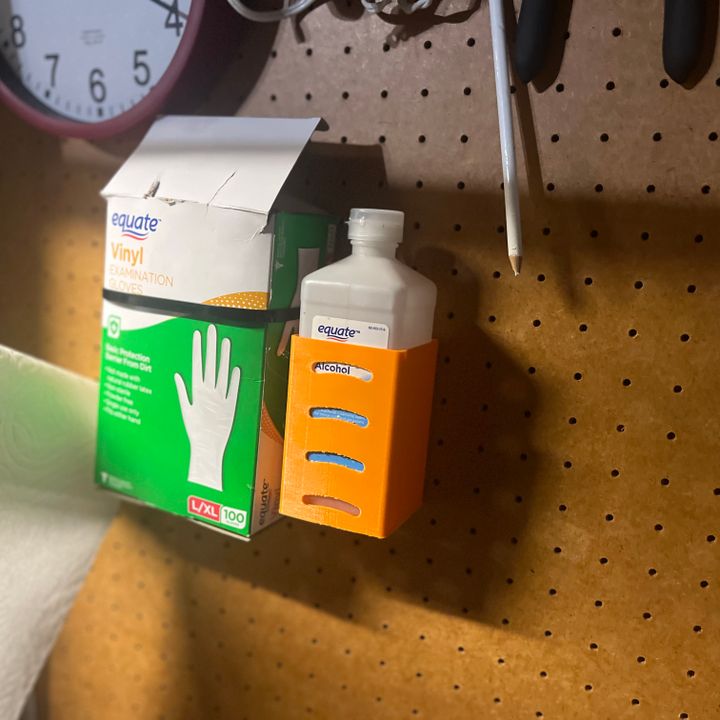 3D Printable Container For Rubbing Alcohol by Elian Briceno