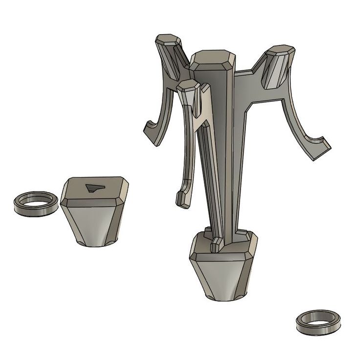 3D Printable Caitlyn Kiramman & Ambessa Medarda Sparring Staff - Arcane ...