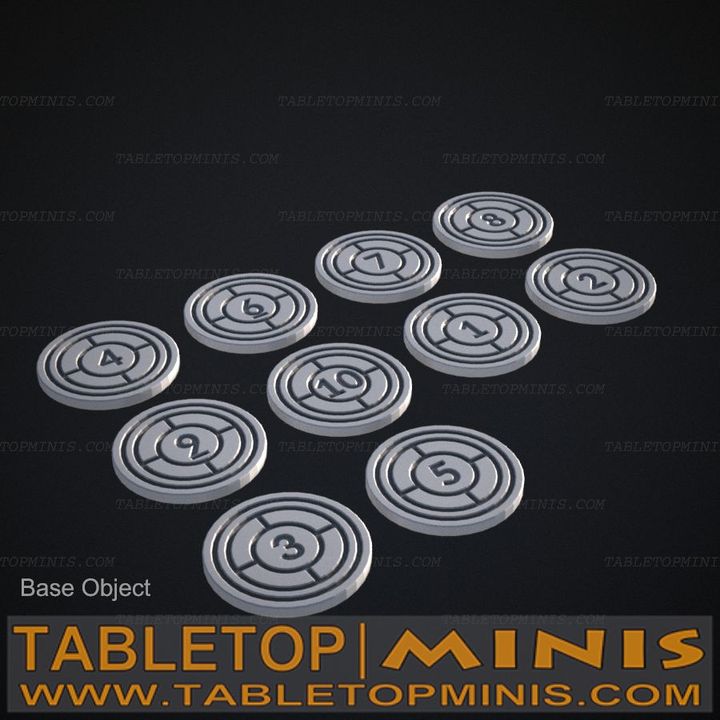 3D Printable Objective Markers by TableTopMinis