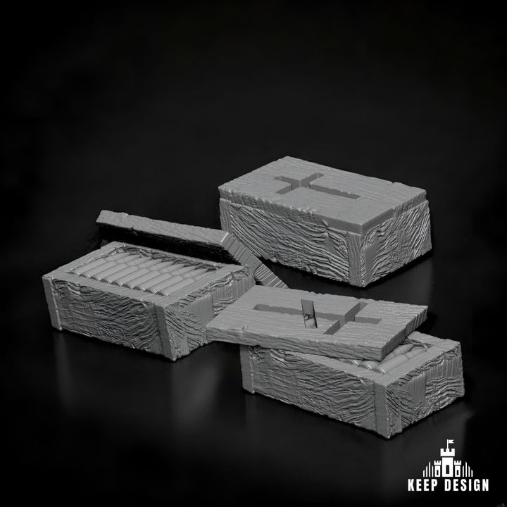 3D Printable Ammo Crates Set by Keep Design