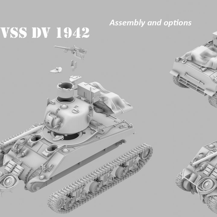 3D Printable Sheramn M4A4 VVSS DV by Counlane Models