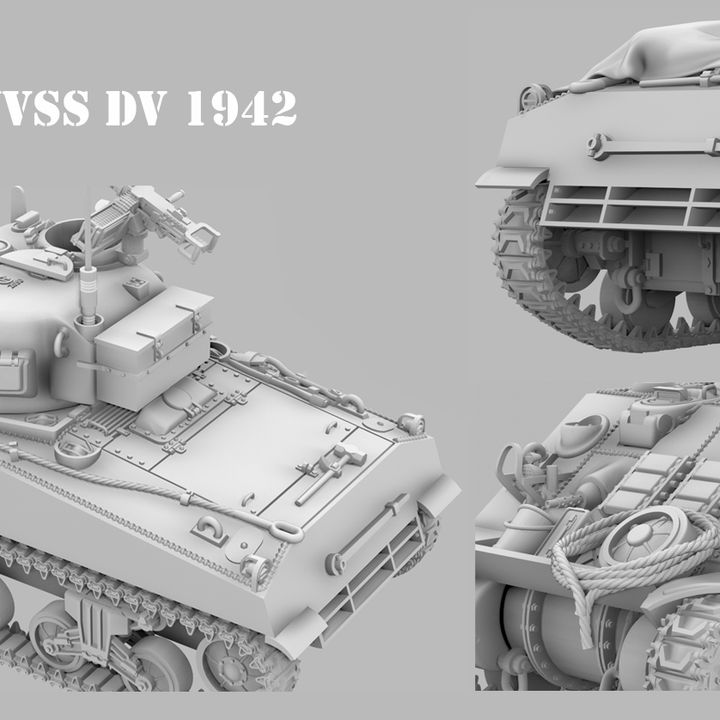 3D Printable Sheramn M4A4 VVSS DV by Counlane Models