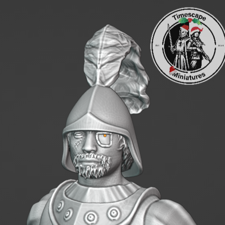 3D Printable Medieval lion crossbowmen with bannerman by Timescape ...