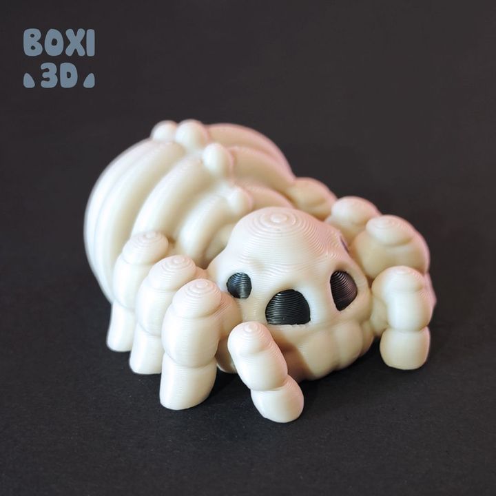 3D Printable Skeleton Spider - flexi - articulated - cute - STL file ...