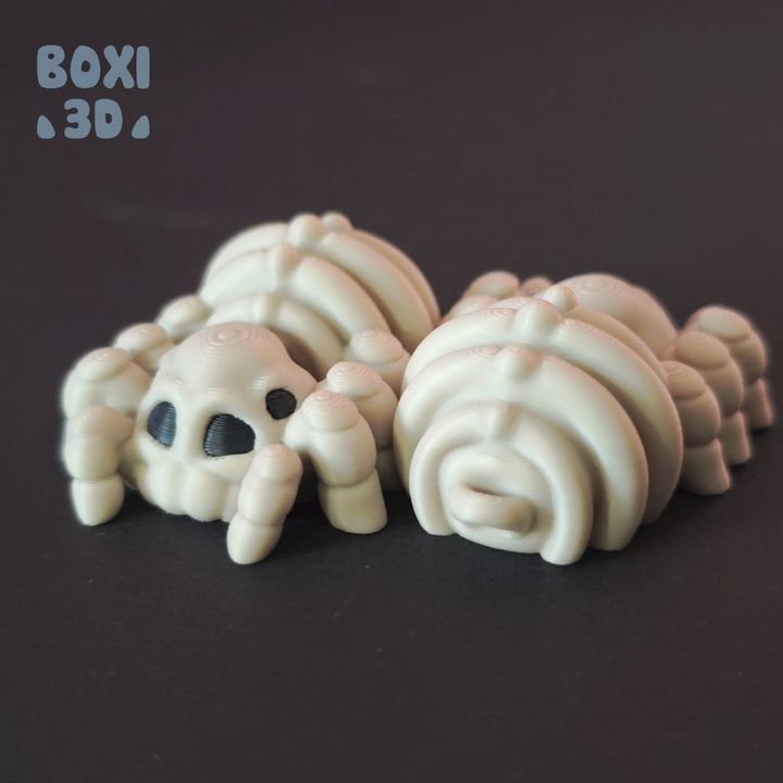 3D Printable Skeleton Spider - flexi - articulated - cute - STL file ...