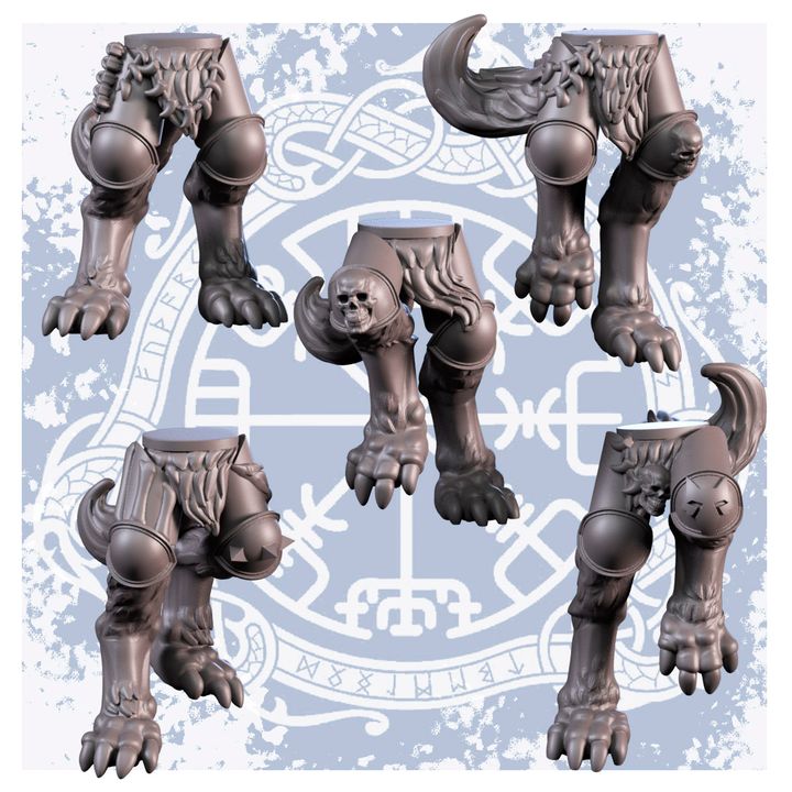 3D Printable Werewolf Legs by Sergeant Hammer