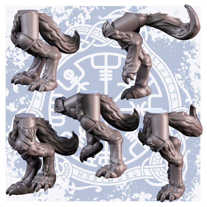 3D Printable Werewolf Legs by Sergeant Hammer