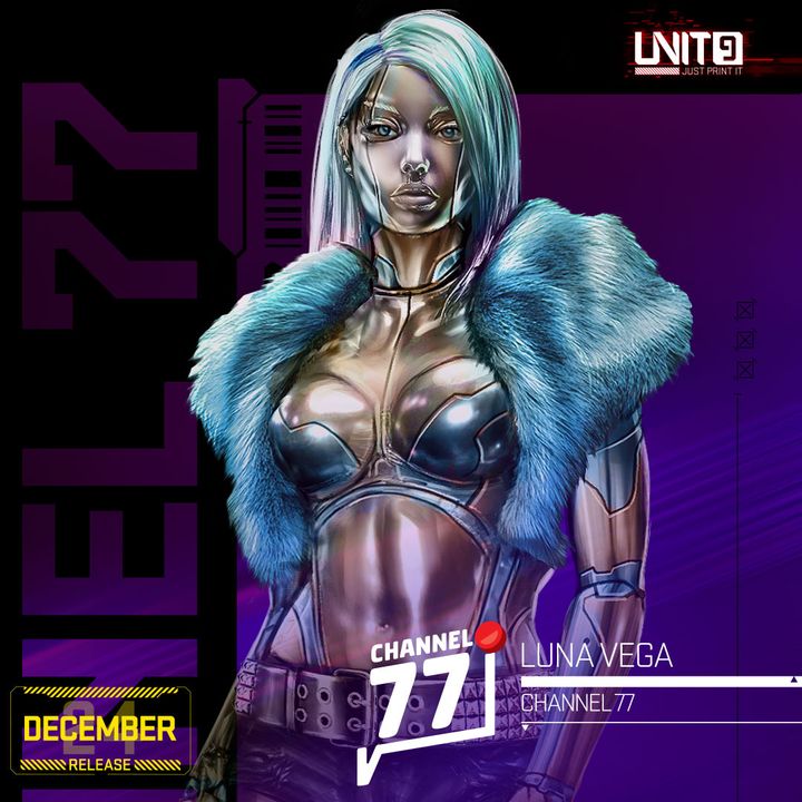 3D Printable Cyberpunk models BUNDLE - Channel 77 Media Group - (December24 release) by UNIT9