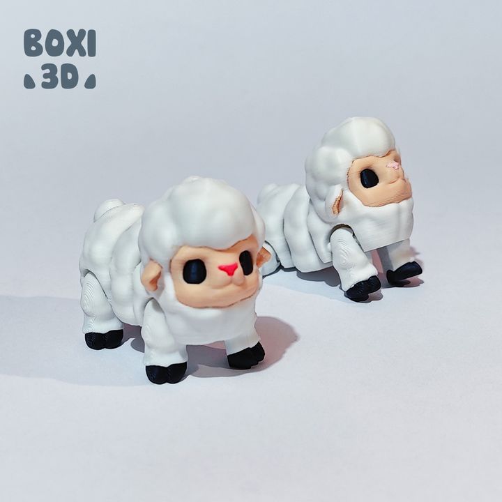 3D Printable Sheep - flexi - articulated - cute - STL file for 3D ...