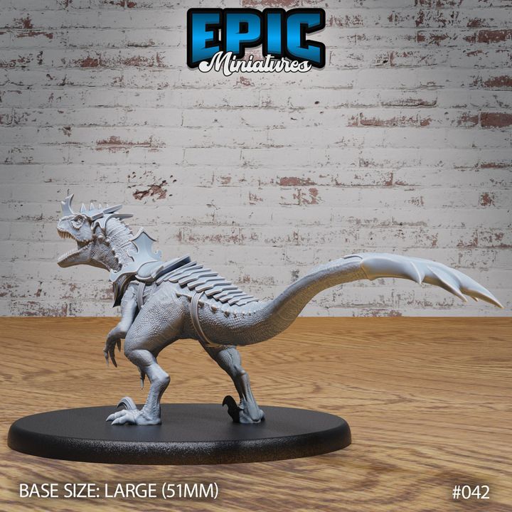 3D Printable Dark Elf Raptor Rider Set / Elven Dinosaur Mount Warrior ...