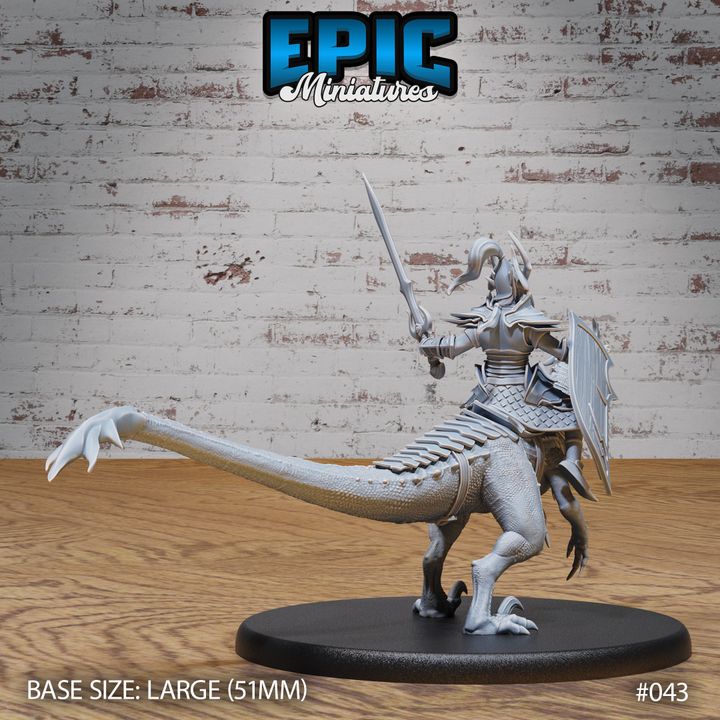 3D Printable Dark Elf Raptor Rider Set / Elven Dinosaur Mount Warrior ...