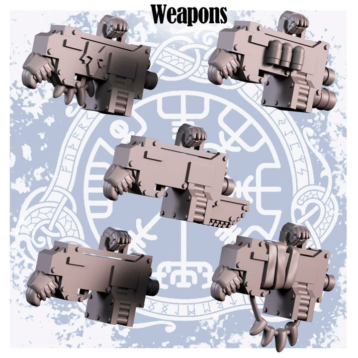 3D Printable Wolf heavy gun by Sergeant Hammer