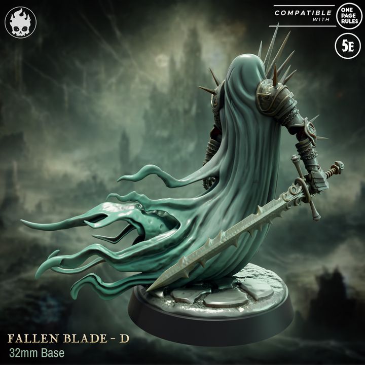 3D Printable Fallen Blade - Model D - Presupported by Fleshcraft Studio