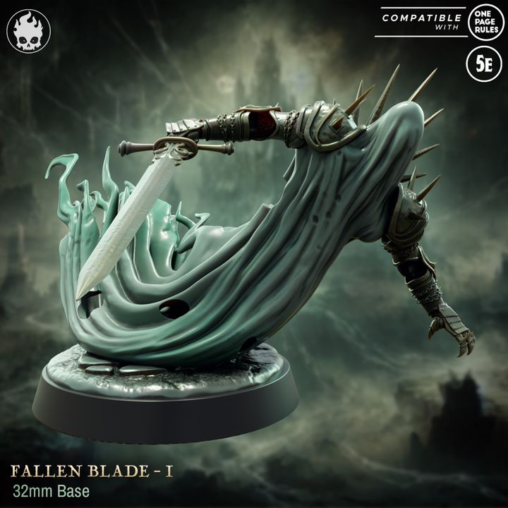3D Printable Fallen Blade - Model I - Presupported by Fleshcraft Studio