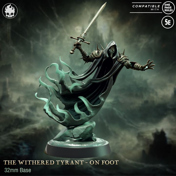 3D Printable Withered Tyrant - On Foot - Presupported by Fleshcraft Studio