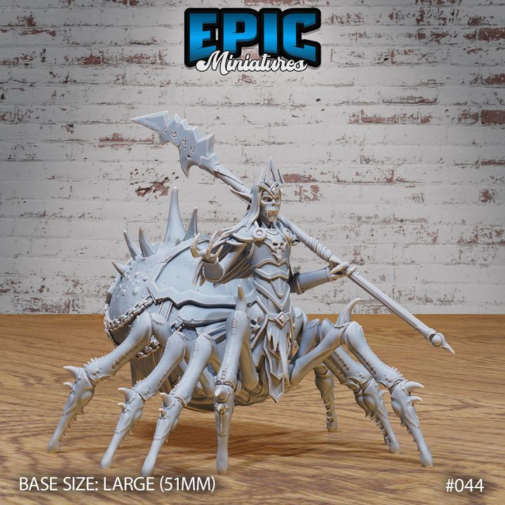 3D Printable Drider Lich Lord / Dark Elf Spider Warrior / Drow ...
