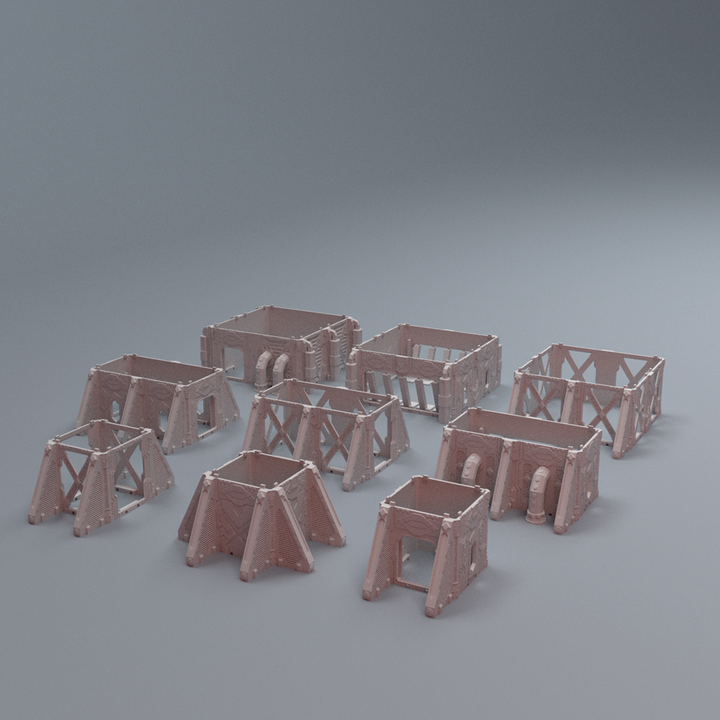 3D Printable Dvergrhold Mining Company Buttress Cubes by Corvus Games ...