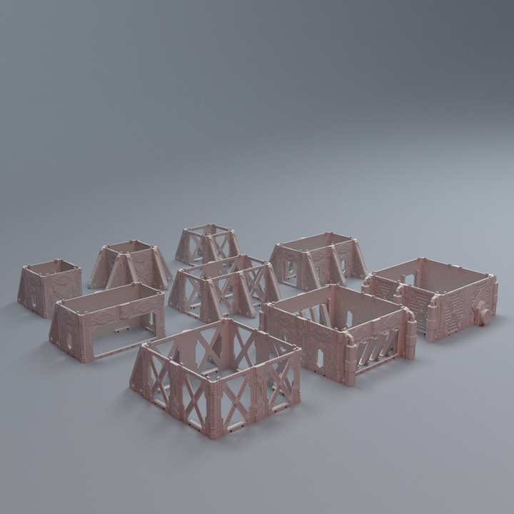 3D Printable Dvergrhold Mining Company Buttress Cubes by Corvus Games ...