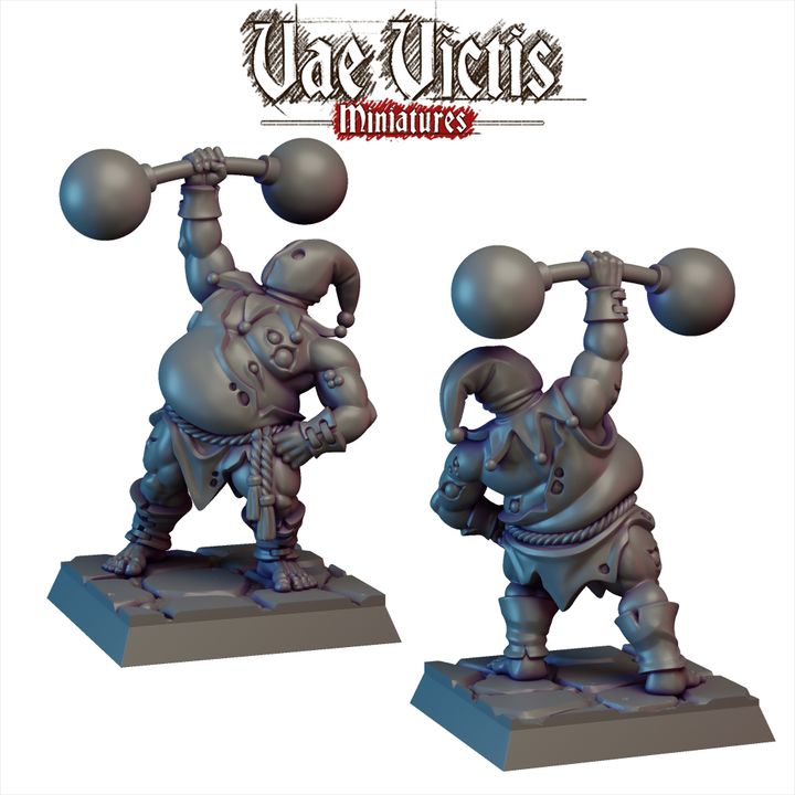 3D Printable Corrupted circus Strongman [PRE-SUPPORTED] by Vae Victis ...