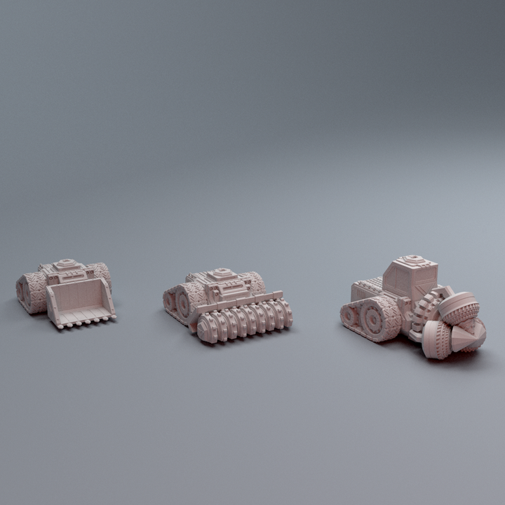 3D Printable Dvergrhold Mining Company Vehicles by Corvus Games Terrain