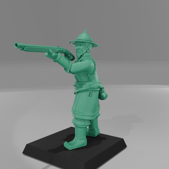 3D Printable Cathay Imperial State Missle Troops by Cosmic Brother ...